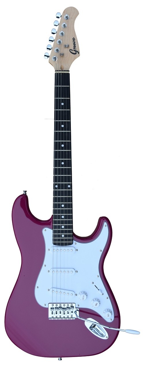 Groove Strat-Shaped Electric guitar - Funky Mauve - Stratocaster Shape ...
